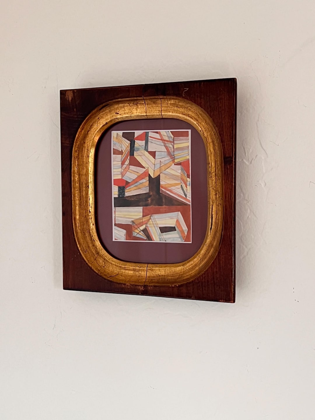 Antique Small Frame With Paul Klee Abstract 1921 'transparent ...