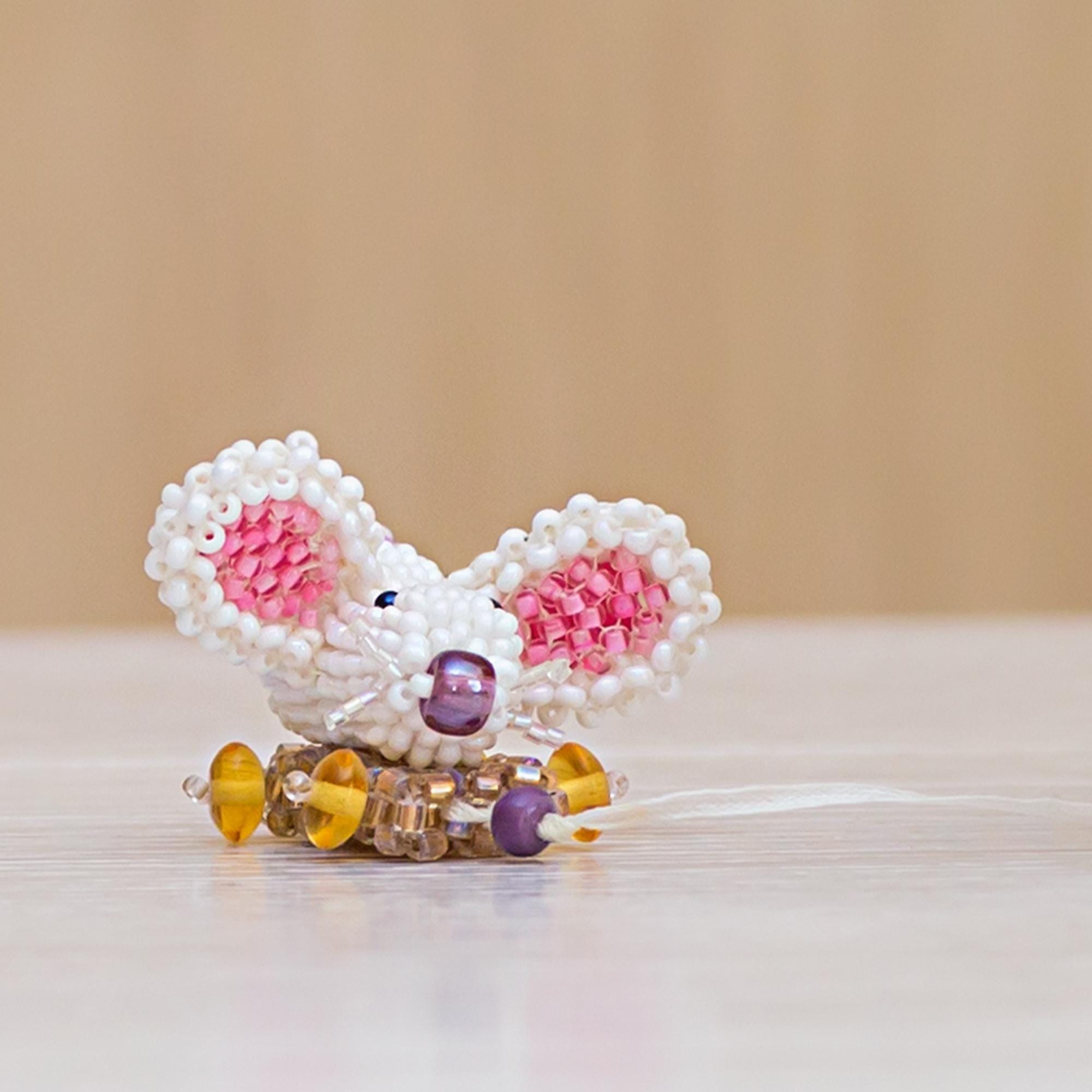 Beaded Mouse Pattern | DIY Bead Weaving Tutorial | PDF Beading ...