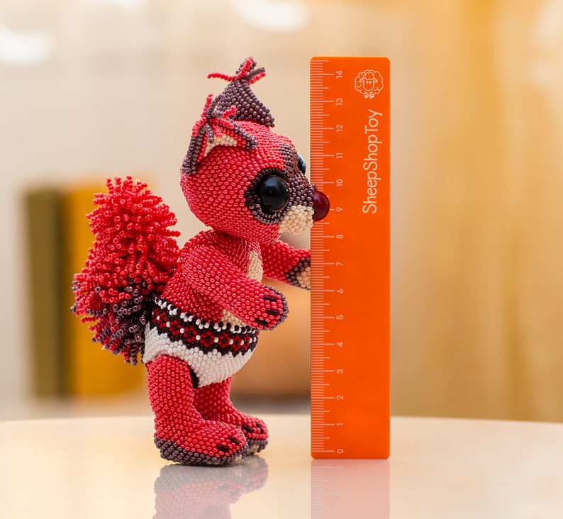 Beading Tutorials | PDF Patterns of Squirrel, Dress, and Basket With ...