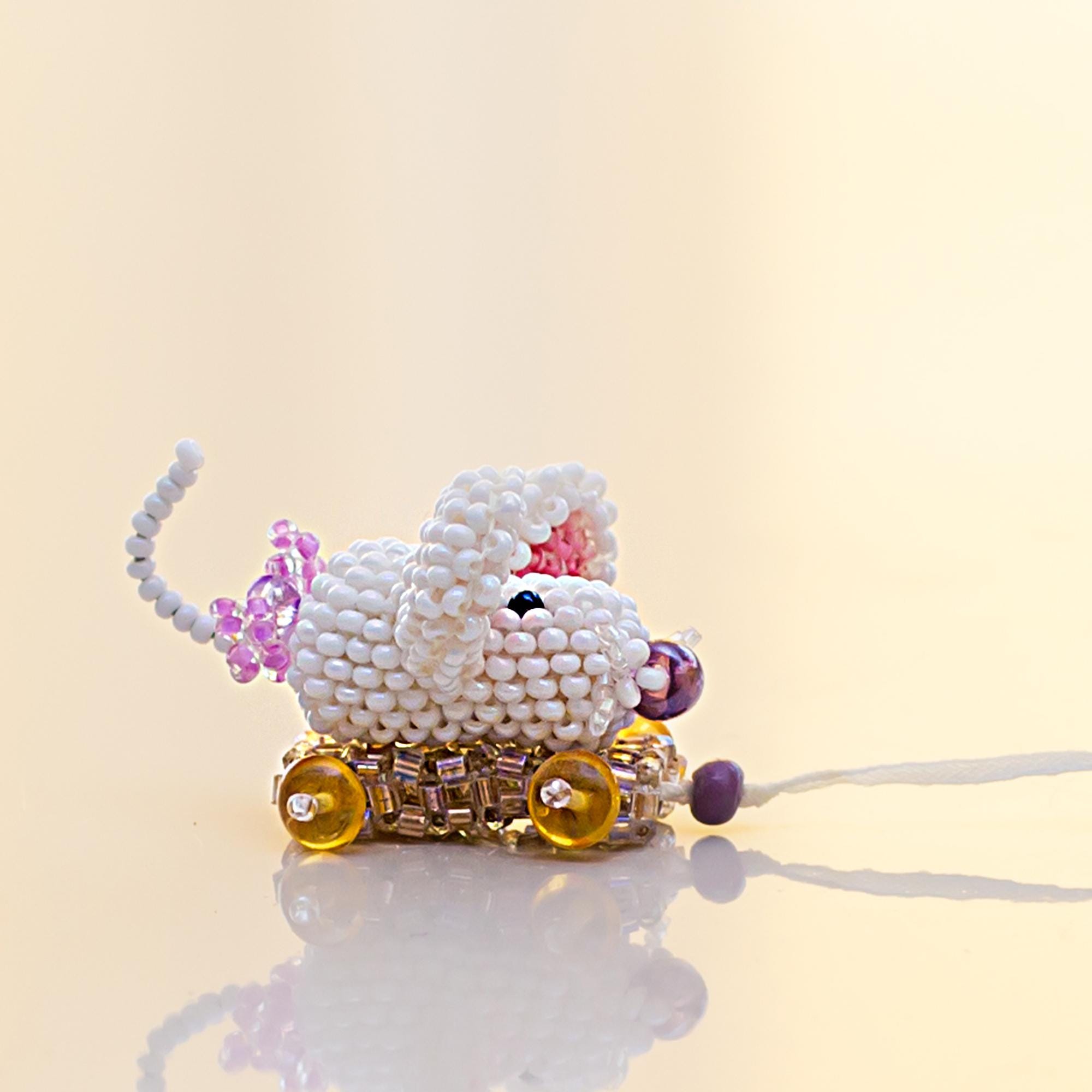 Beaded Mouse Pattern | DIY Bead Weaving Tutorial | PDF Beading ...