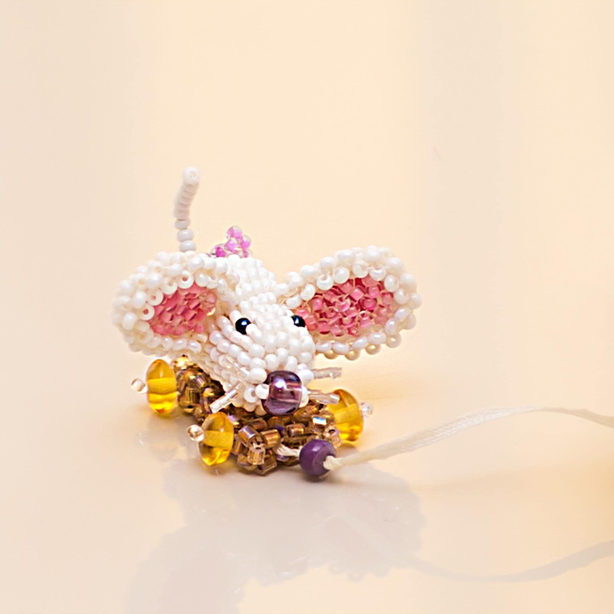 Beaded Mouse Pattern | DIY Bead Weaving Tutorial | PDF Beading ...