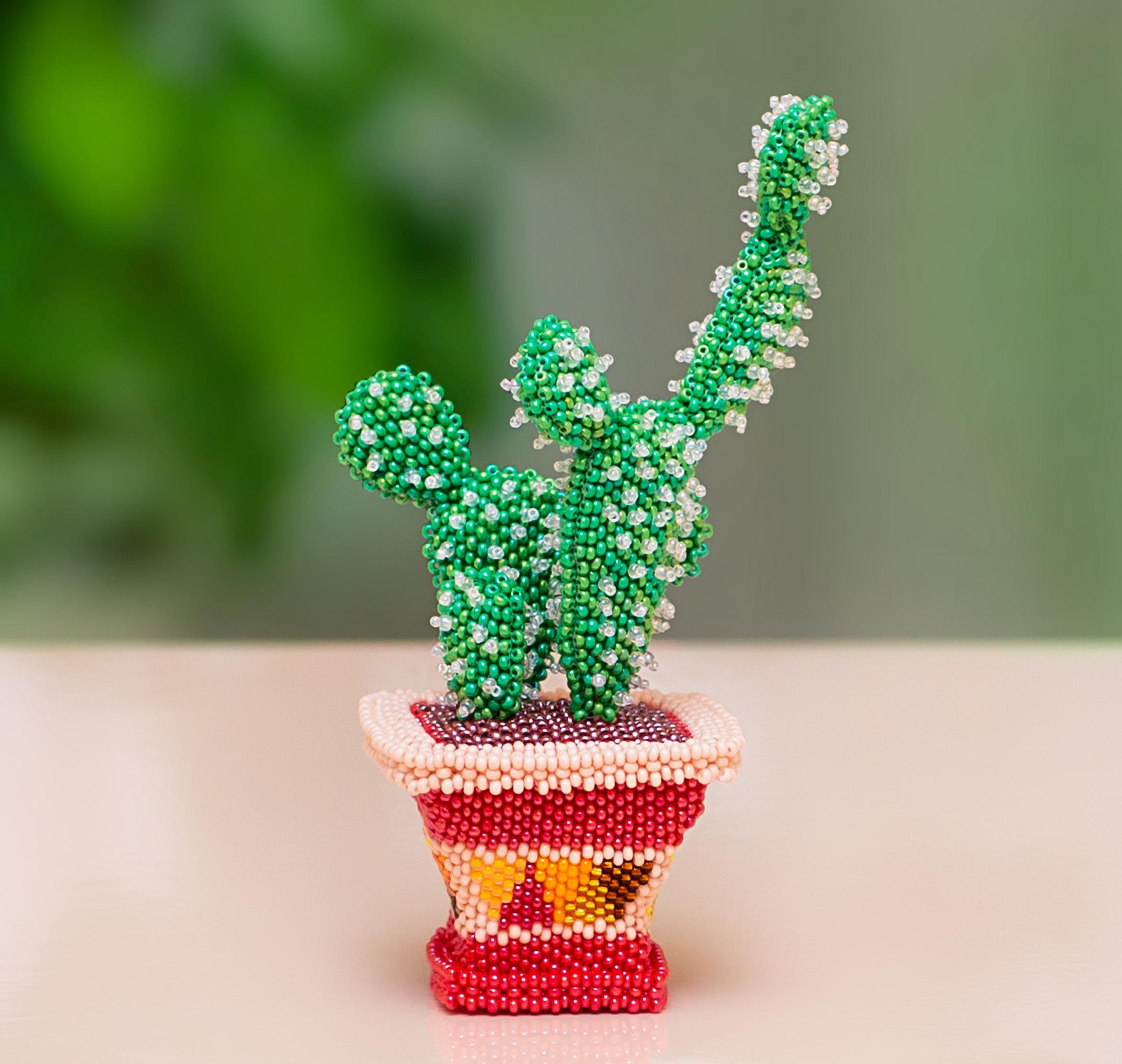 Beading Peyote Stitch Cactus Opuntia | Detailed Pattern Tutorial PDF ...