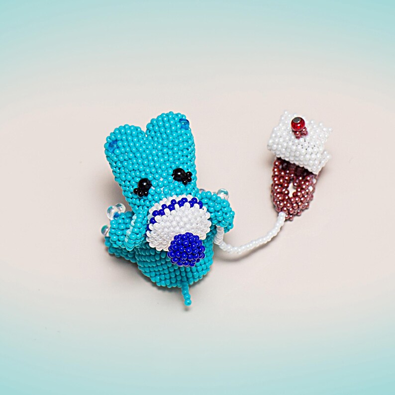 Little Hippo PDF Tutorial | Detailed Peyote Stitch Beading Pattern ...