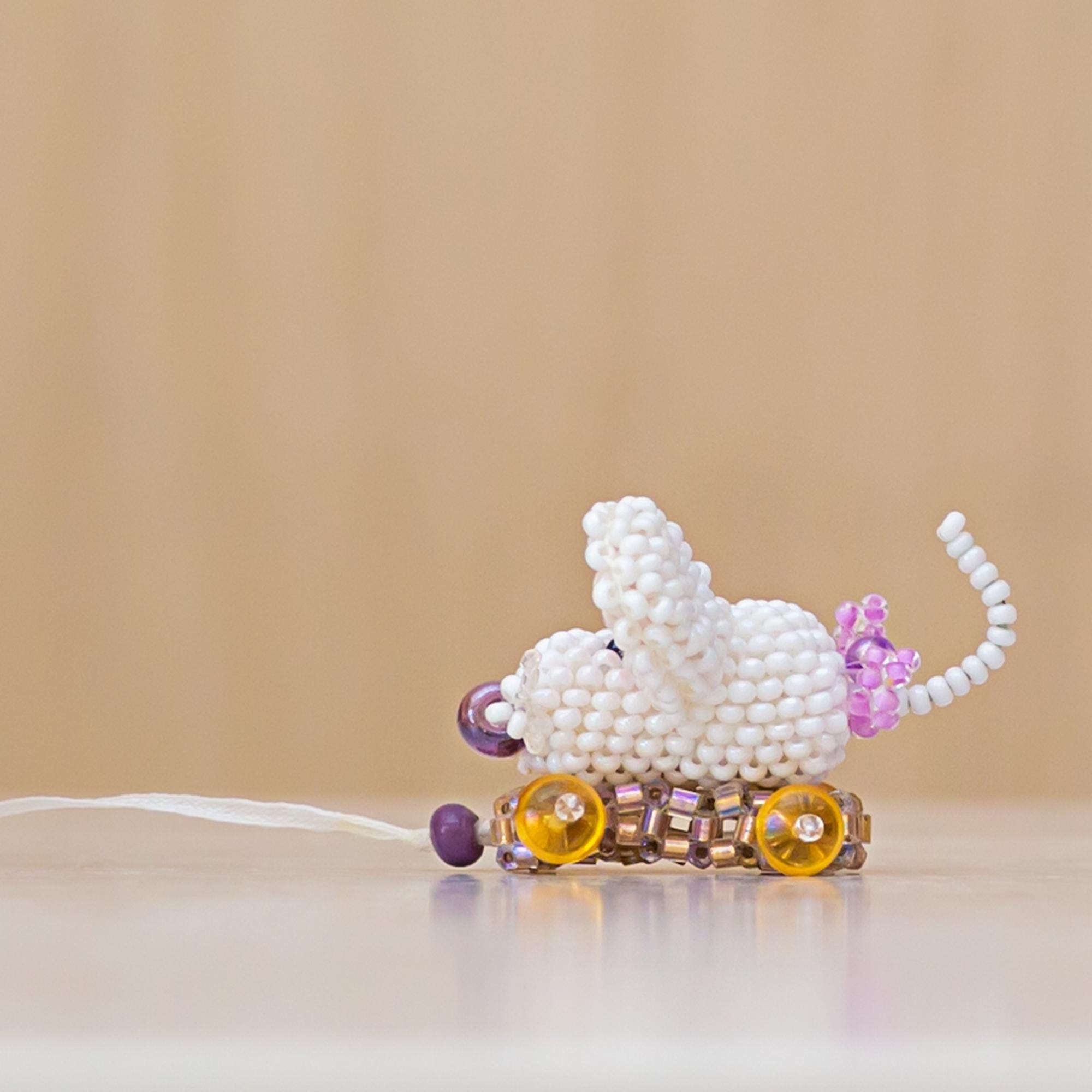 Beaded Mouse Pattern | DIY Bead Weaving Tutorial | PDF Beading ...