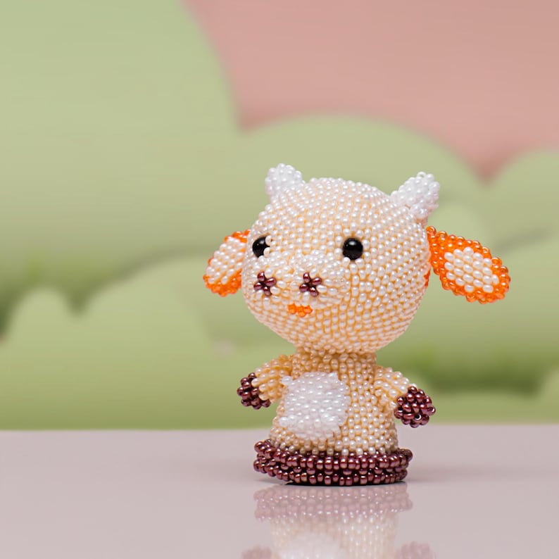 Beaded Cow PDF Pattern | Step-by-step Peyote Stitch Tutorial | DIY Farm ...