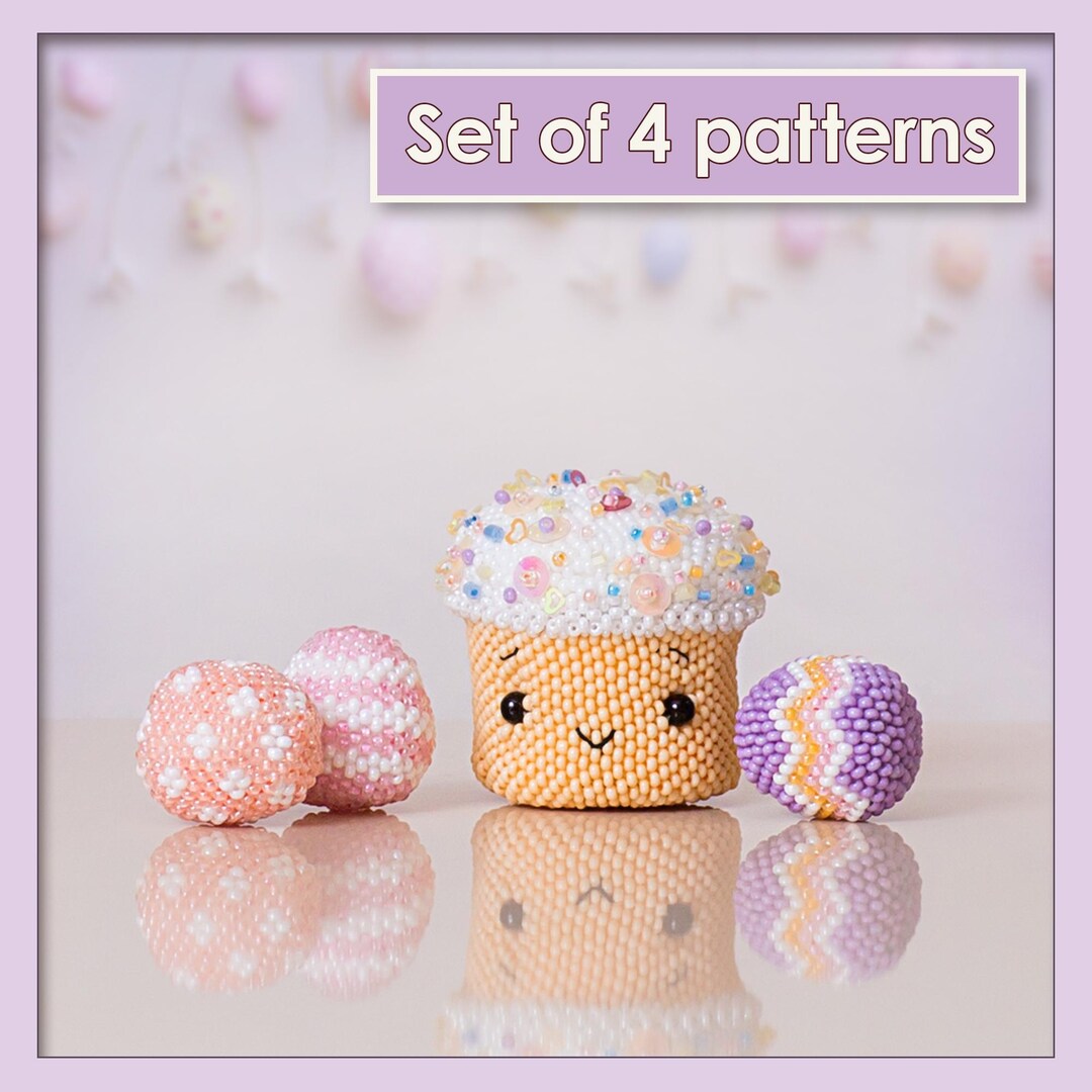Beaded Easter Cake Pattern – Peyote Stitch Tutorial – Easter Paska With ...