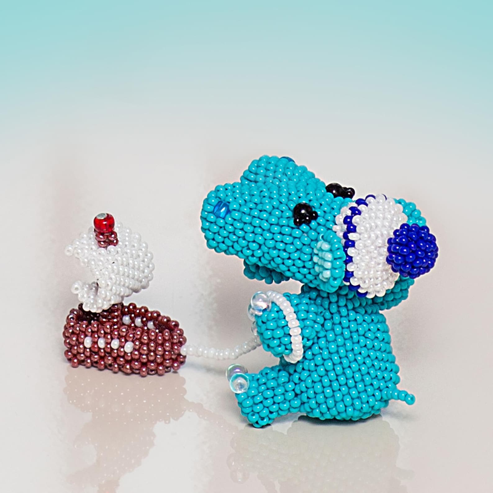 Little Hippo PDF Tutorial | Detailed Peyote Stitch Beading Pattern ...