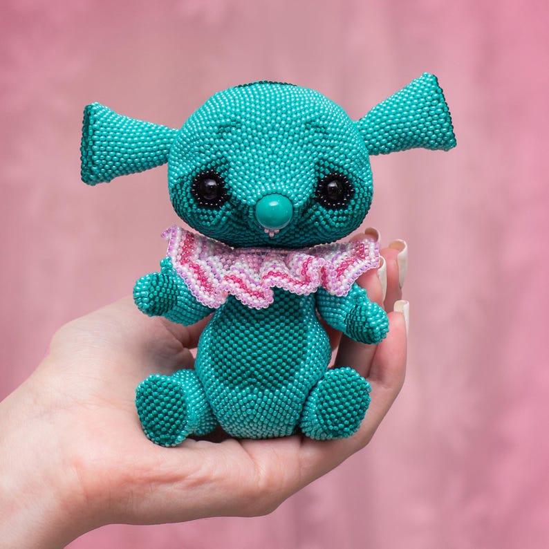 Beading Tutorial Alien | PDF Pattern Geometric Peyote Stitch | DIY ...