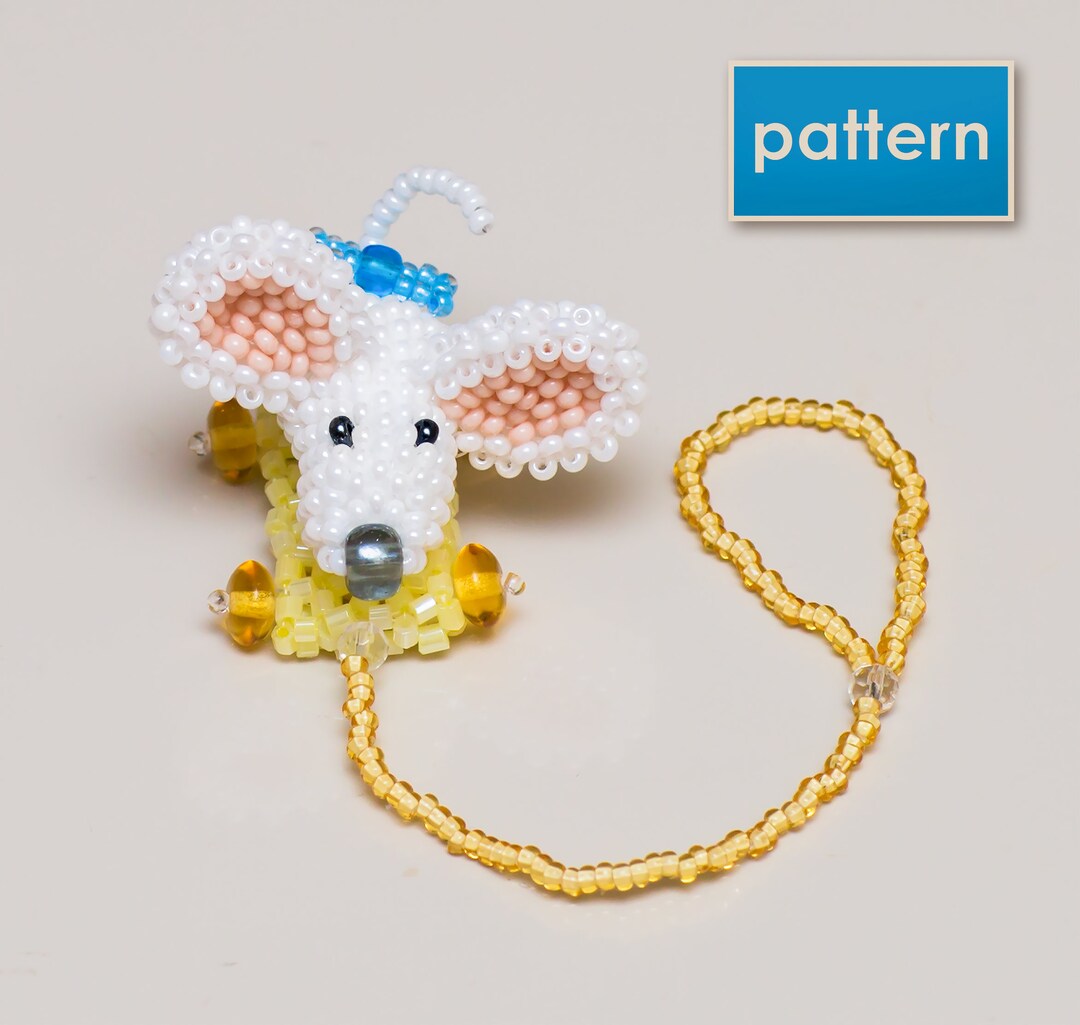 Beaded Mouse Pattern – DIY Bead Weaving Tutorial –PDF Beading ...