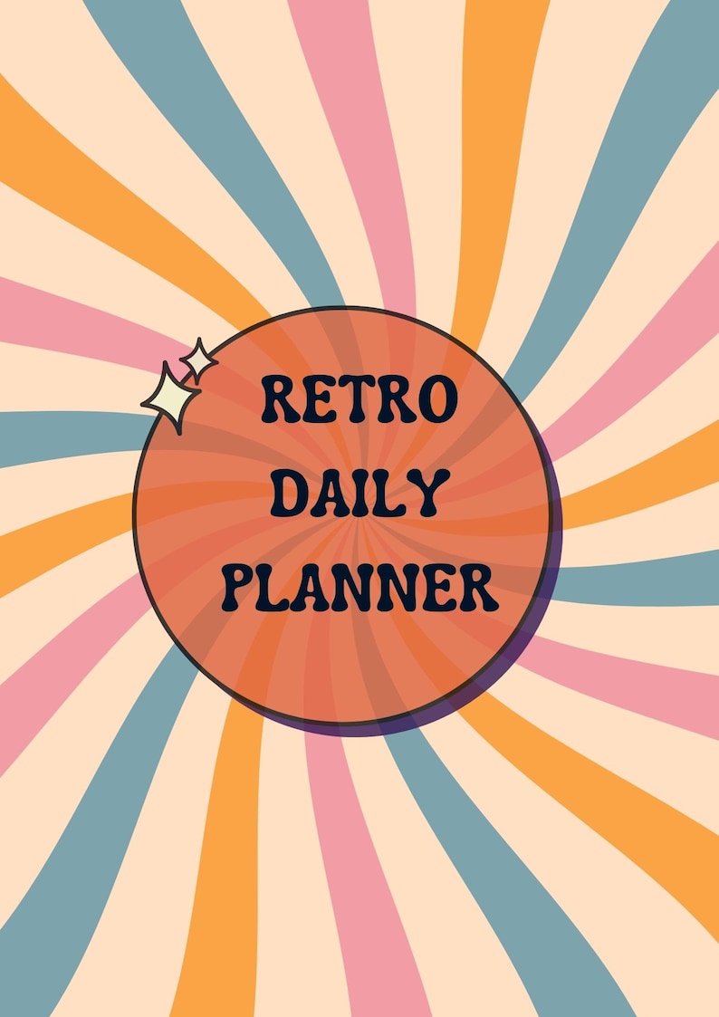 Retro Daily Planner - Etsy