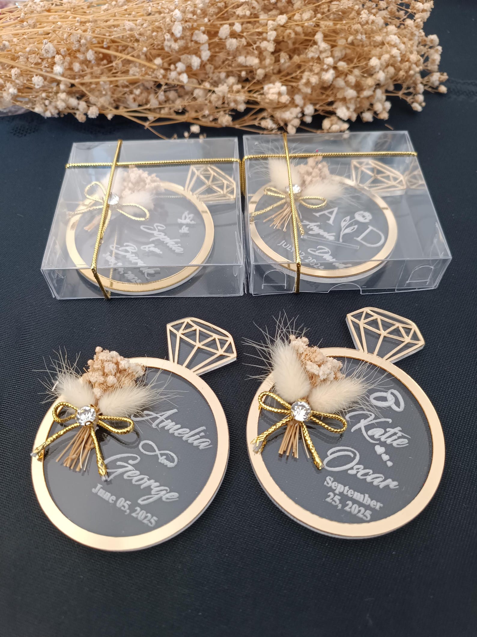 Wedding Magnet Favors: Personalized Magnet, Plexyglass Gifts - Etsy