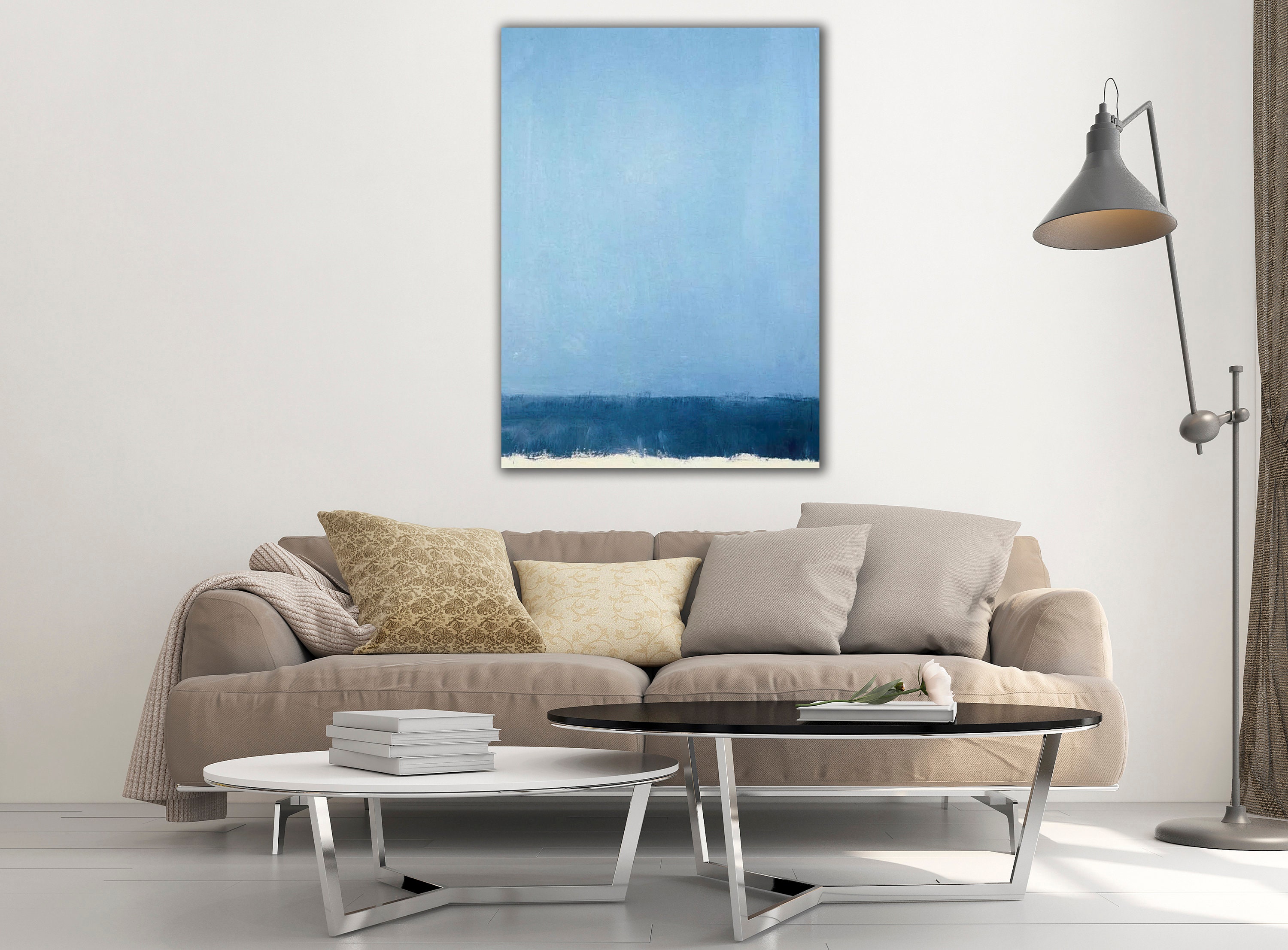 Rothko Blue Abstract Canvas Art Print, Modern Wall Decor - Etsy