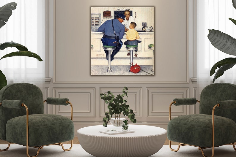 The Runaway by Norman Rockwell Canvas Print, Illustration Artwork ...