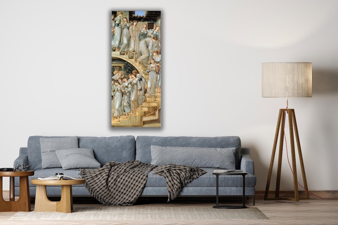 The Golden Stairs by Edward Burne-jones Canvas Print, Pre-raphaelite ...