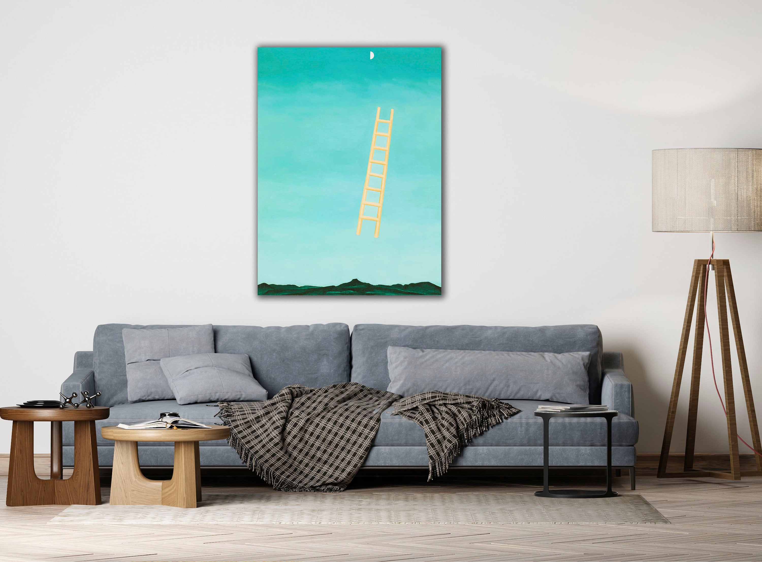 Georgia O'keeffe Poster, Ladder to the Moon Canvas, Georgia O'keeffe's ...