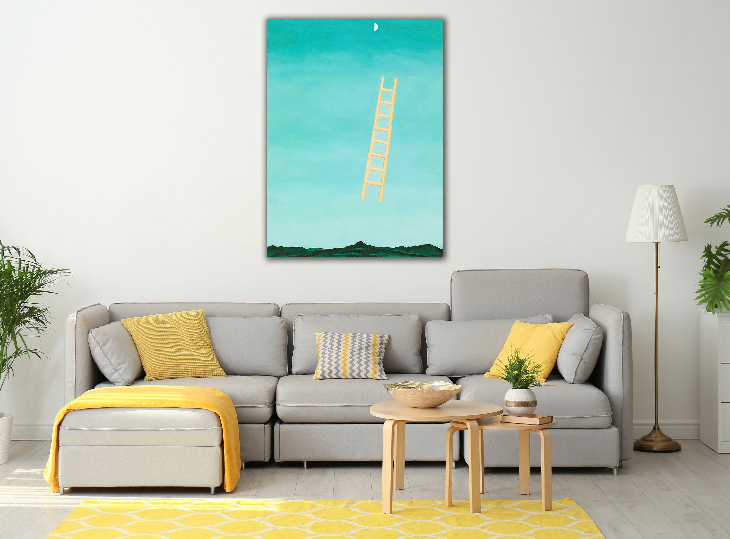 Georgia O'keeffe Poster, Ladder to the Moon Canvas, Georgia O'keeffe's ...