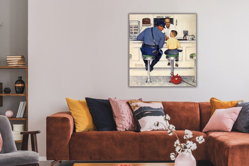 The Runaway by Norman Rockwell Canvas Print, Illustration Artwork ...