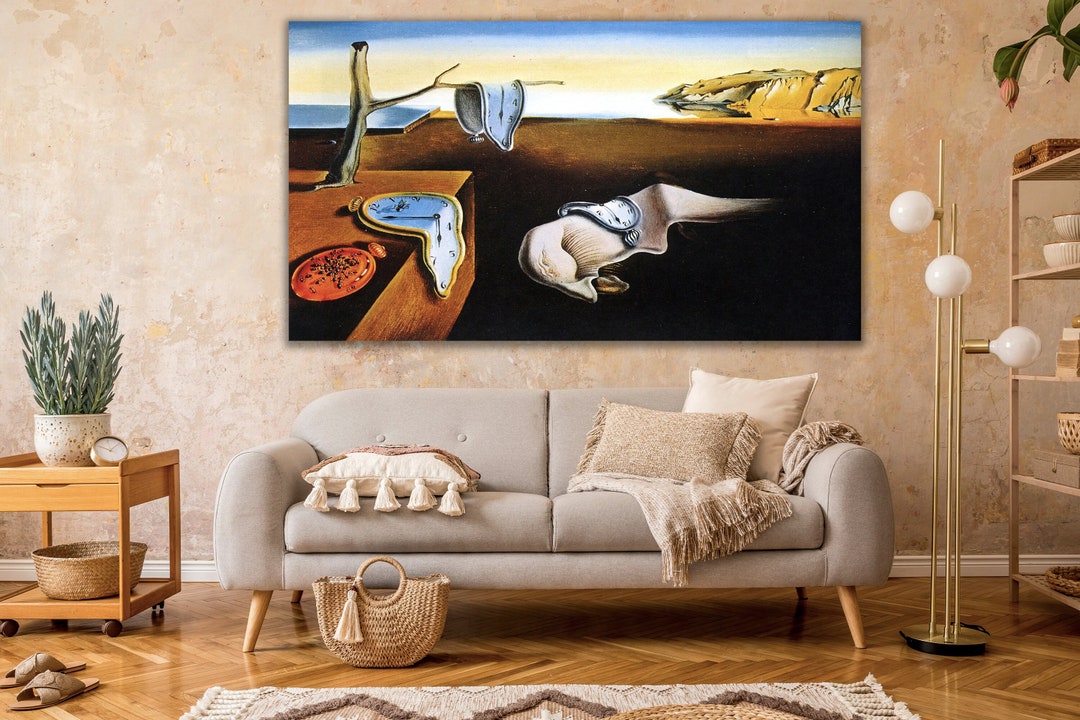 Salvador Dali Canvas Print, the Persistence of Memory, Surrealist Art ...