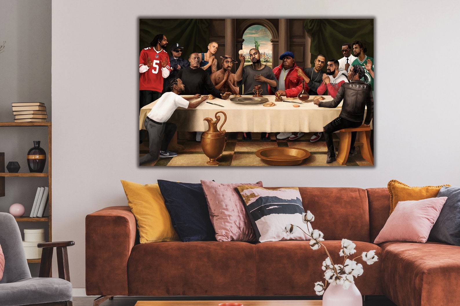 Rappers Last Supper Wall Art, Rapper Last Supper Print, Rap Music ...
