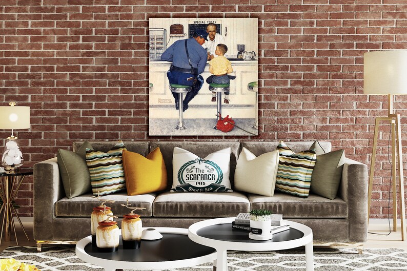 The Runaway by Norman Rockwell Canvas Print, Illustration Artwork ...