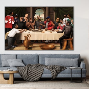 Rappers Last Supper Wall Art, Rapper Last Supper Print, Rap Music ...