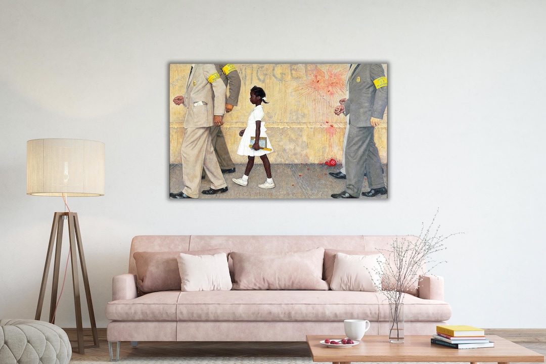 Norman Rockwell "the Problem We All Live With" Canvas Print, Ready to ...