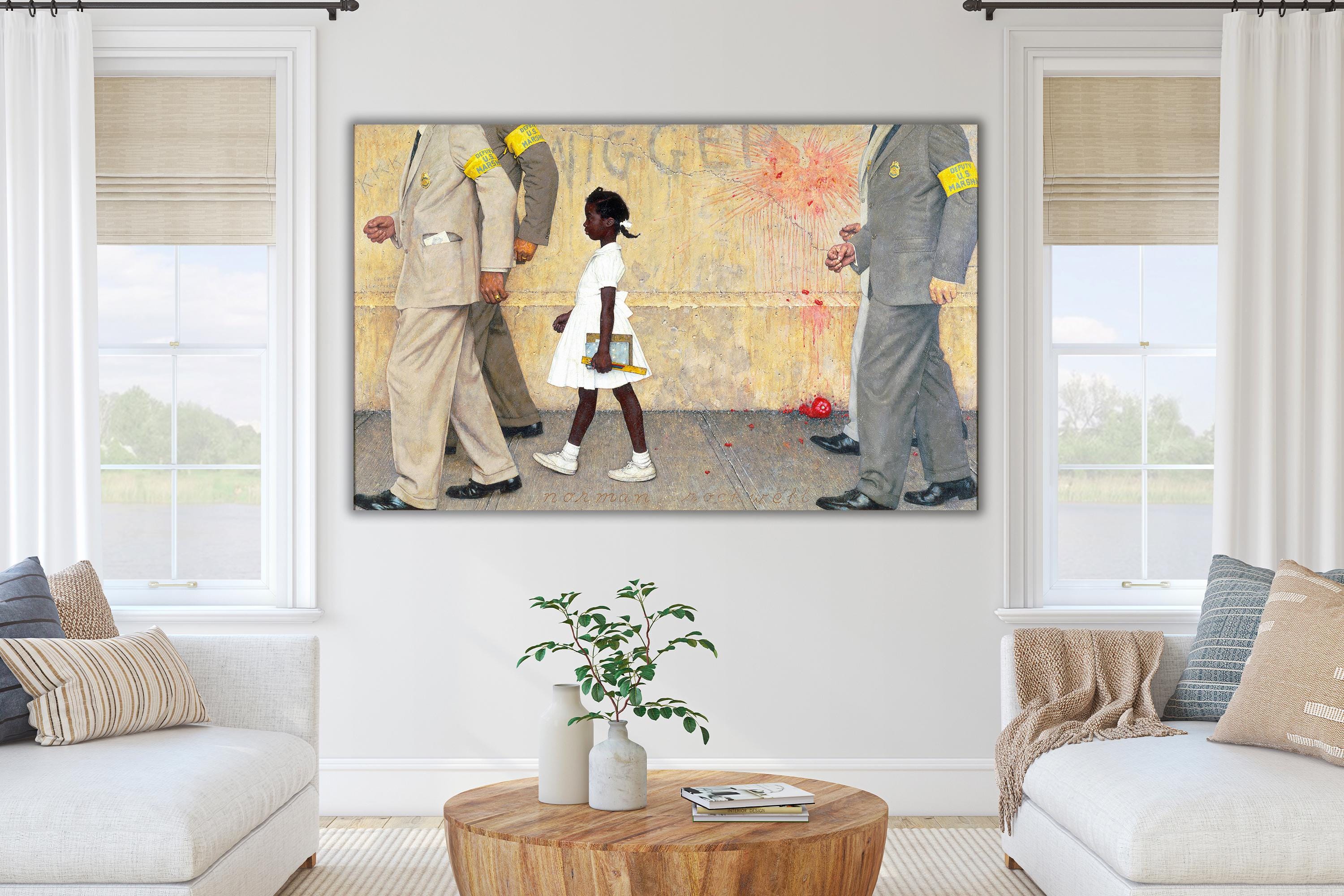 Norman Rockwell "the Problem We All Live With" Canvas Print, Ready to ...