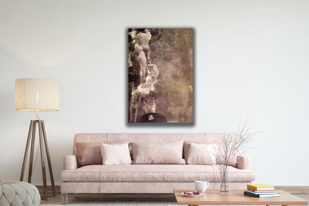 Gustav Klimt Philosophy Art Print – Symbolist Art Nouveau, Museum ...