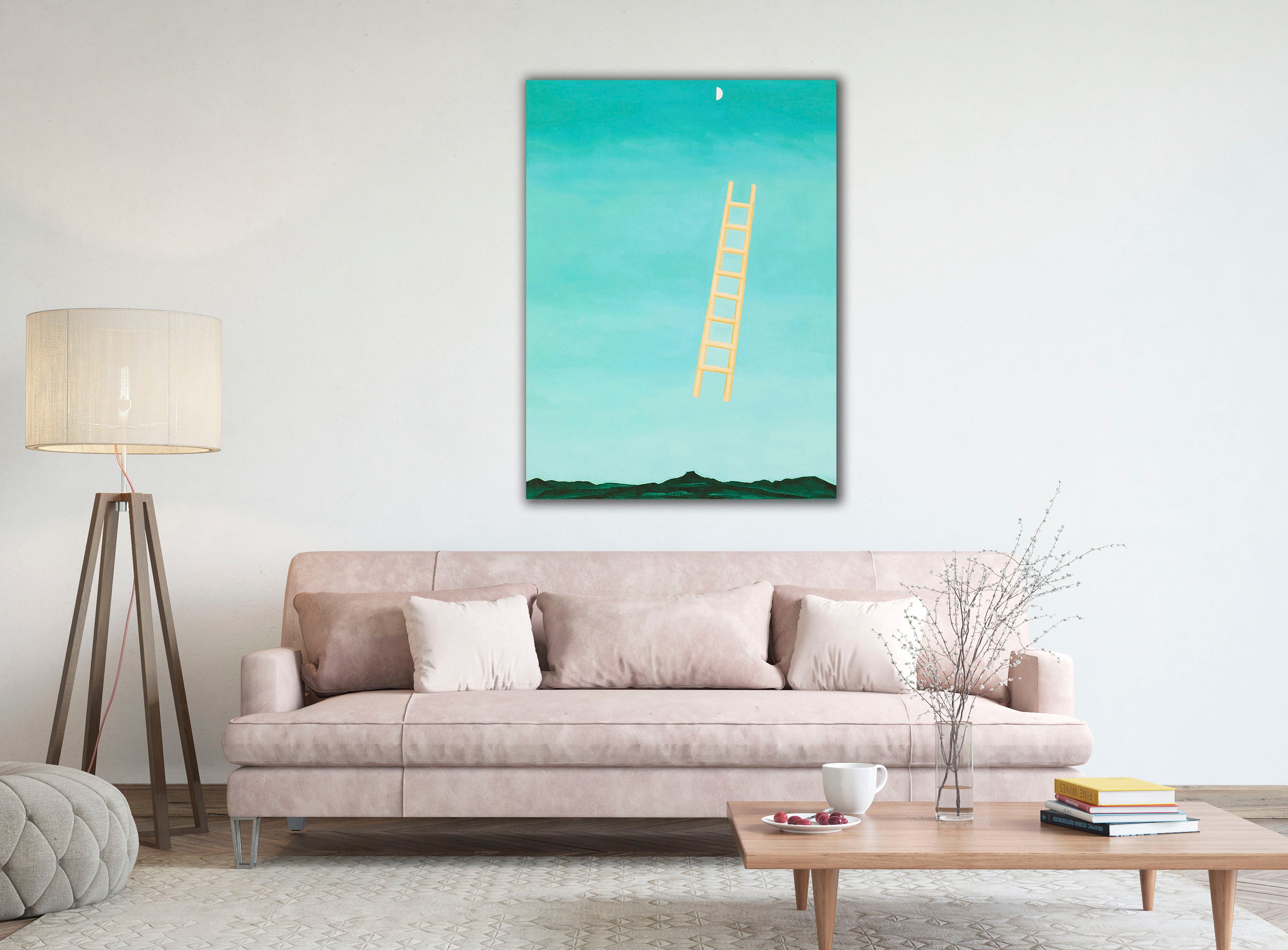 Georgia O'keeffe Poster, Ladder to the Moon Canvas, Georgia O'keeffe's ...