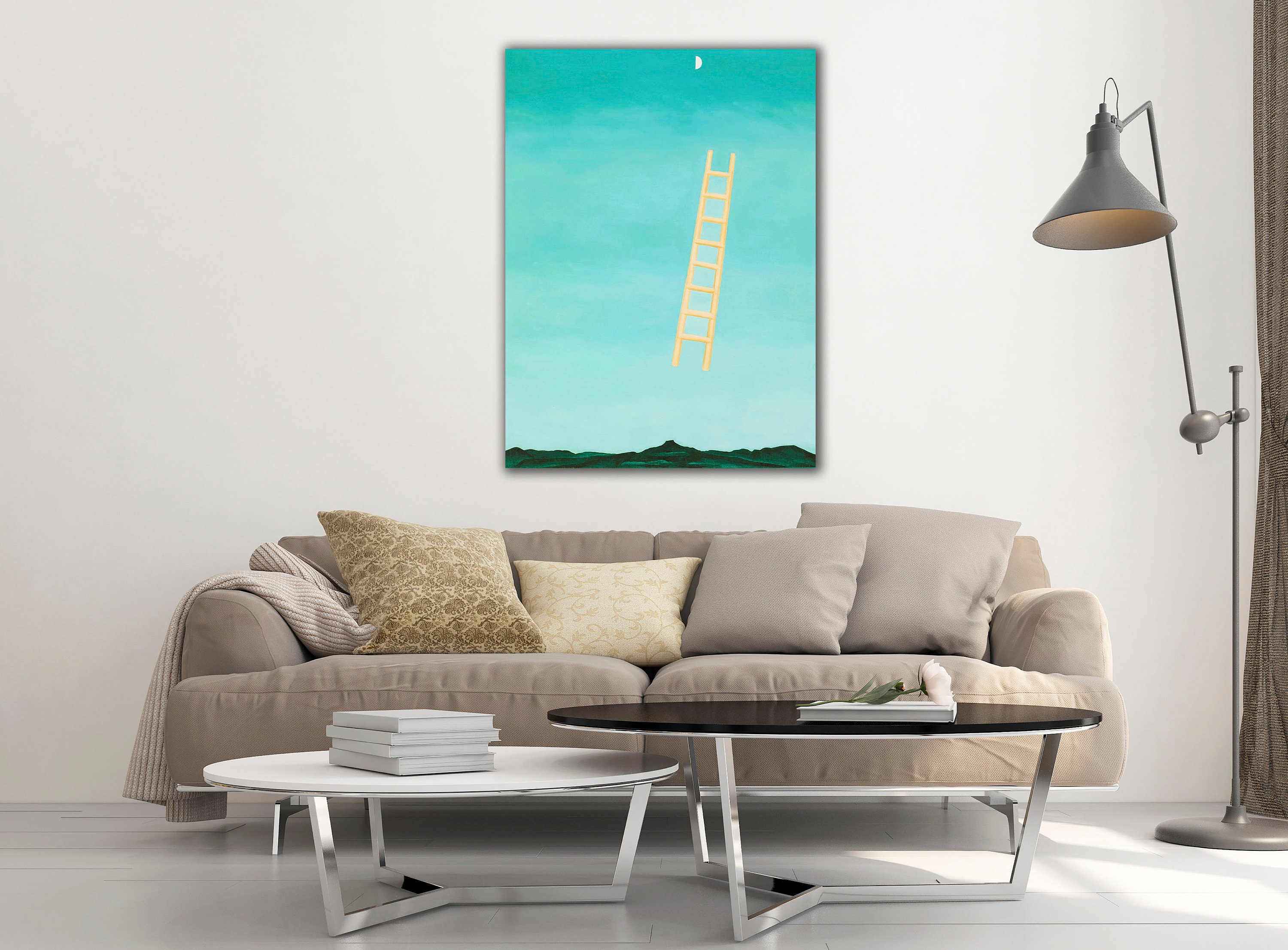 Georgia O'keeffe Poster, Ladder to the Moon Canvas, Georgia O'keeffe's ...