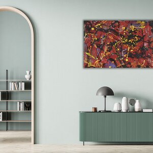 Jackson Pollock Canvas Wall Art, Red Composition by Pollock Print ...