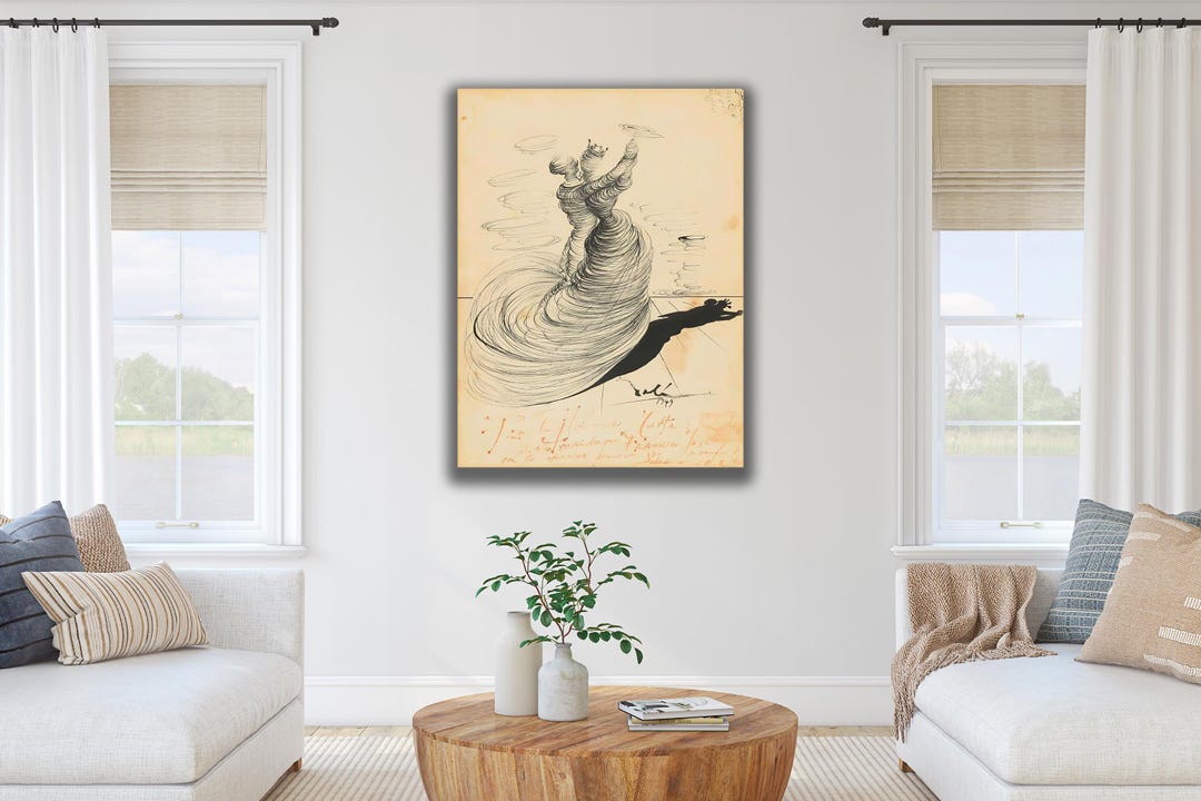 Two Dancers by Salvador Dali, Surrealist Dance Artwork in Dali Style ...