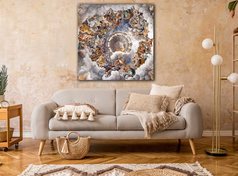 Fall of the Giants Wall Art, Ceiling of the Room of the Giants in ...