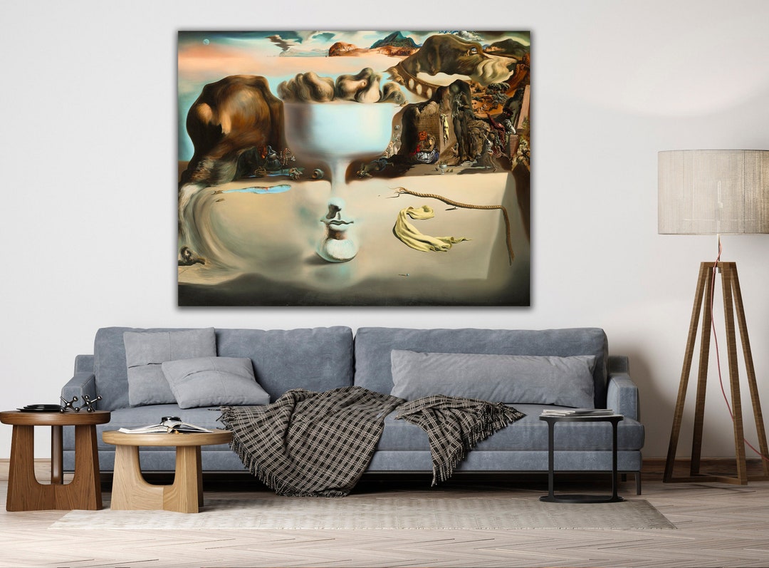 Dali Canvas Print, Surrealist Faces, Beach Art - Etsy