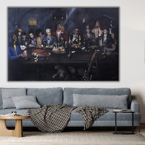 The Last Supper Rock & Roll Version Poster, the Last Supper Canvas ...