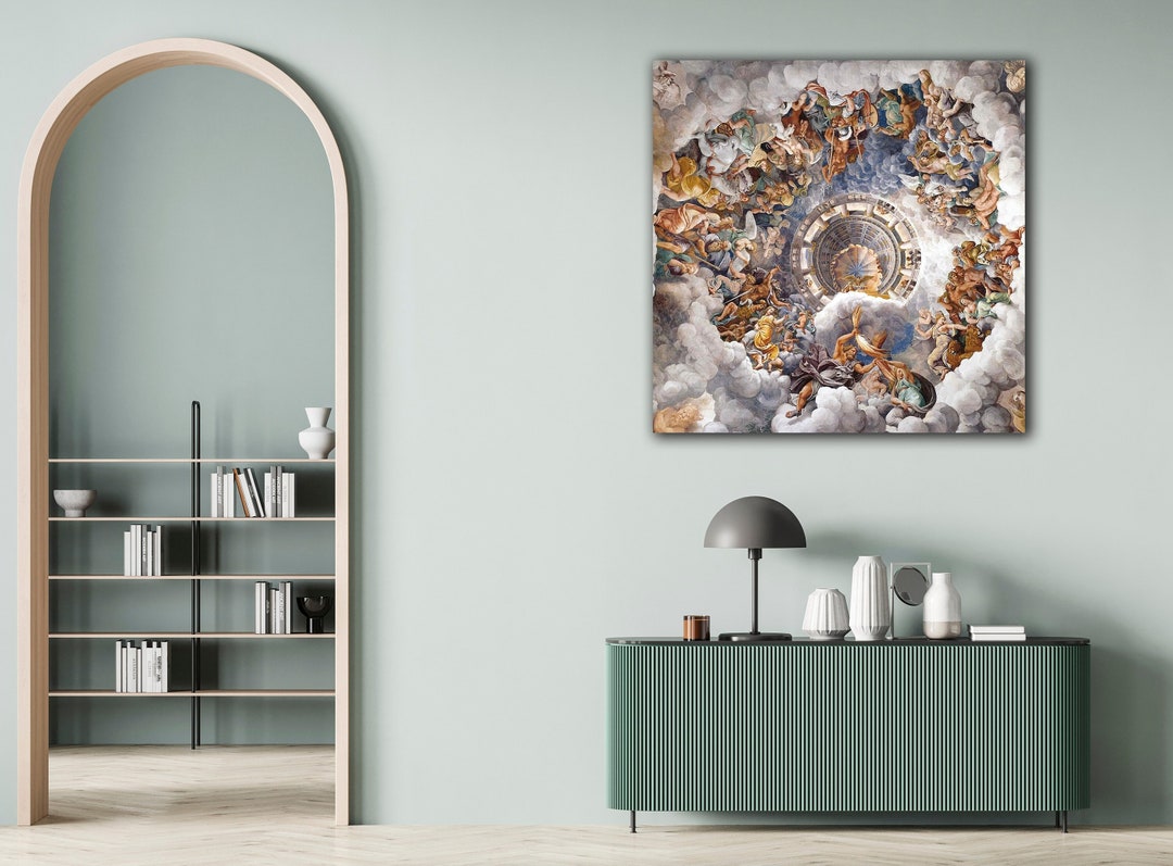 Fall of the Giants Wall Art, Ceiling of the Room of the Giants in ...