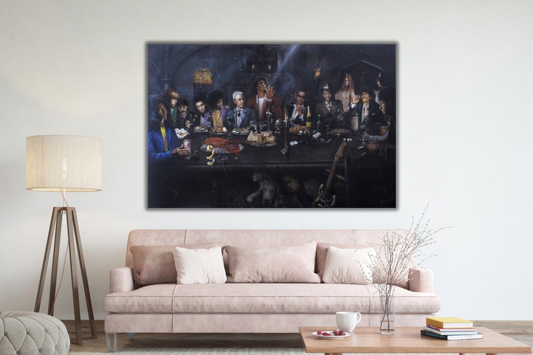 The Last Supper Rock & Roll Version Poster, The Last Supper Canvas ...