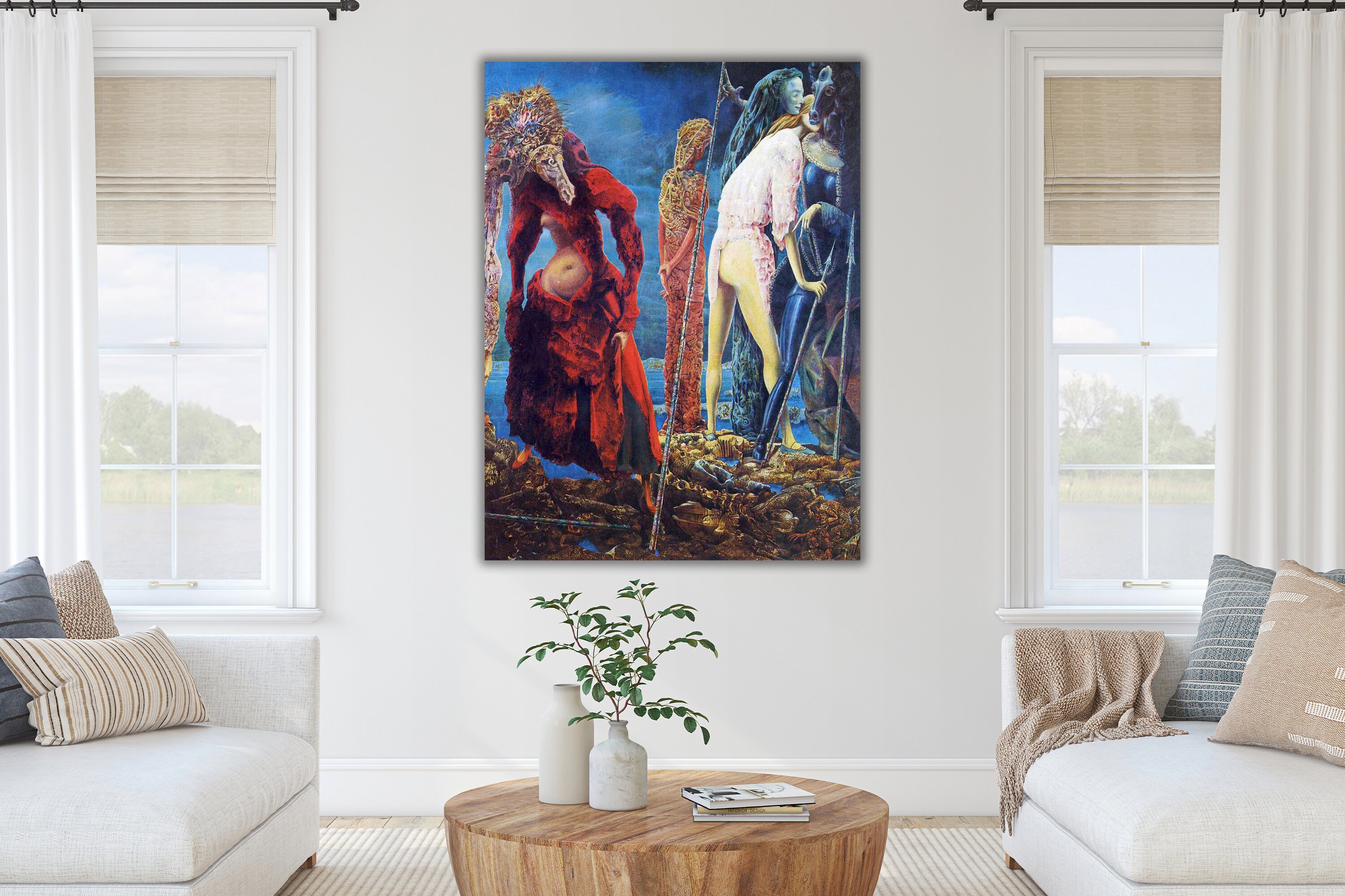 The Antipope by Max Ernst Artwork, Max Ernst Canvas Print, the Antipope ...