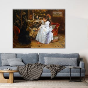 In the Evening by Roma Ribera Work Art, Romantic Vintage Art Print for ...