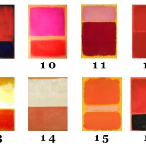Custom Set of 3 Mark Rothko Wall Art, Set of 3 Rothko Artwork Print ...