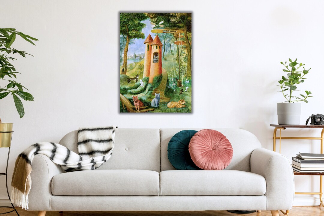 Cats' Paradise Canvas Print, Remedios Varo Surrealist Wall Art - Etsy
