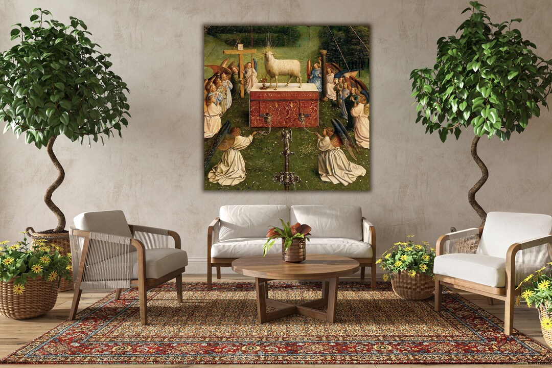 Adoration of the Mystic Lamb Artwork, Mystic Lamb Canvas Print, Mystic ...