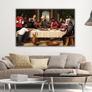 Rappers Last Supper Wall Art, Rapper Last Supper Print, Rap Music ...