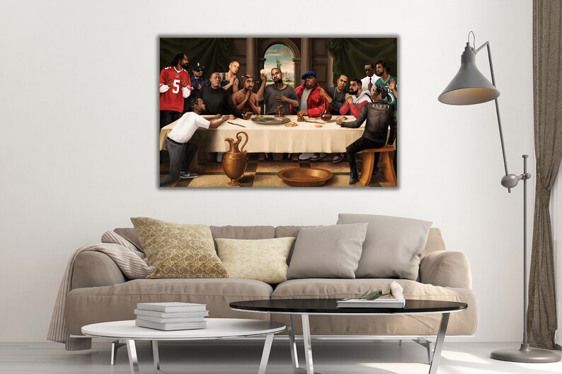 Rappers Last Supper Wall Art, Rapper Last Supper Print, Rap Music ...