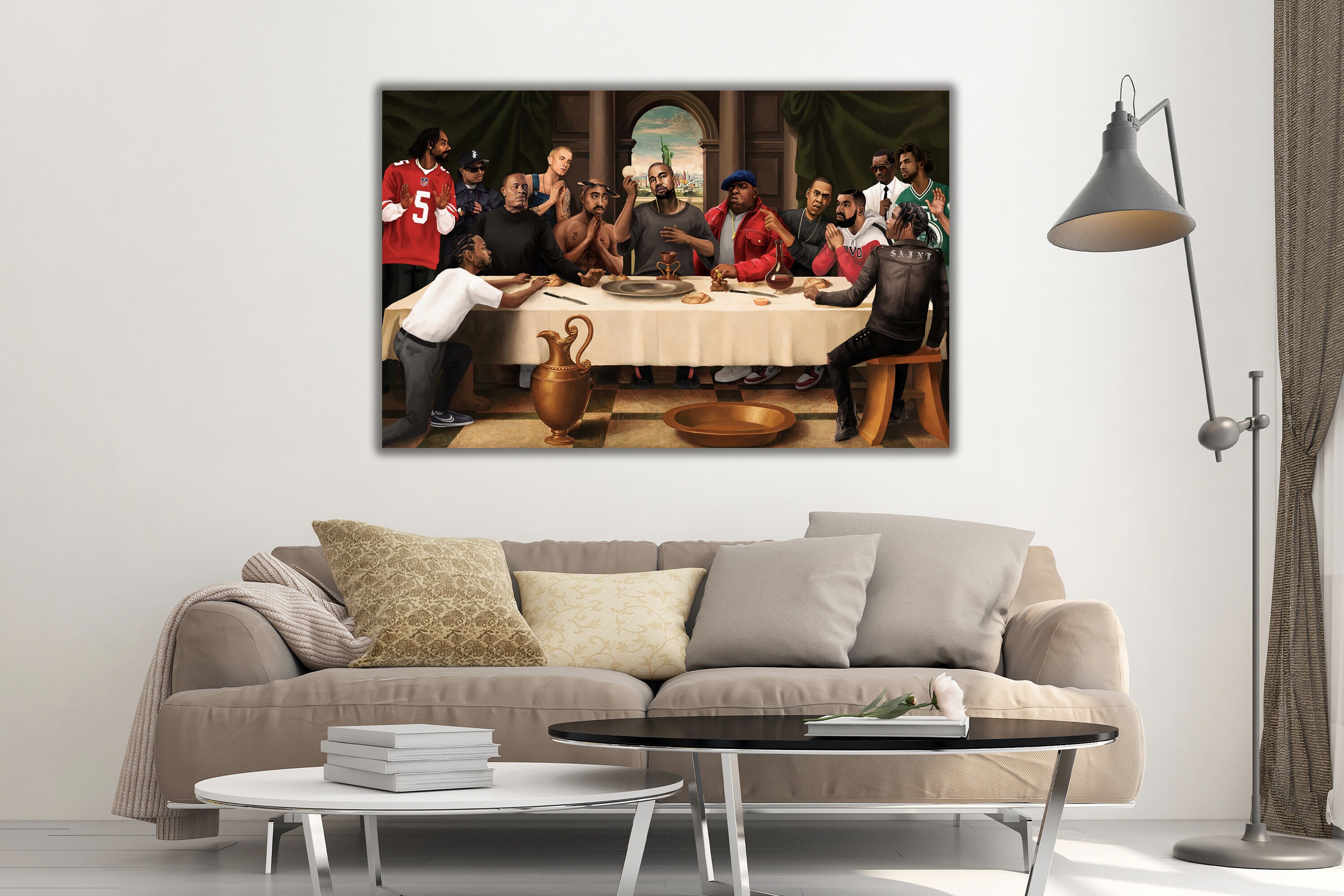 Rappers Last Supper Wall Art Rapper Last Supper Print Rap Music