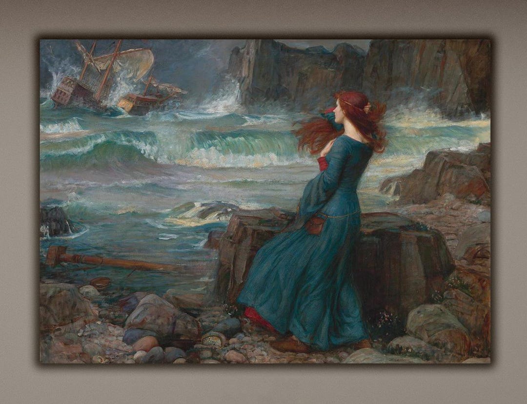The Tempest by John William Waterhouse Art Print, Shakespeare' S ...