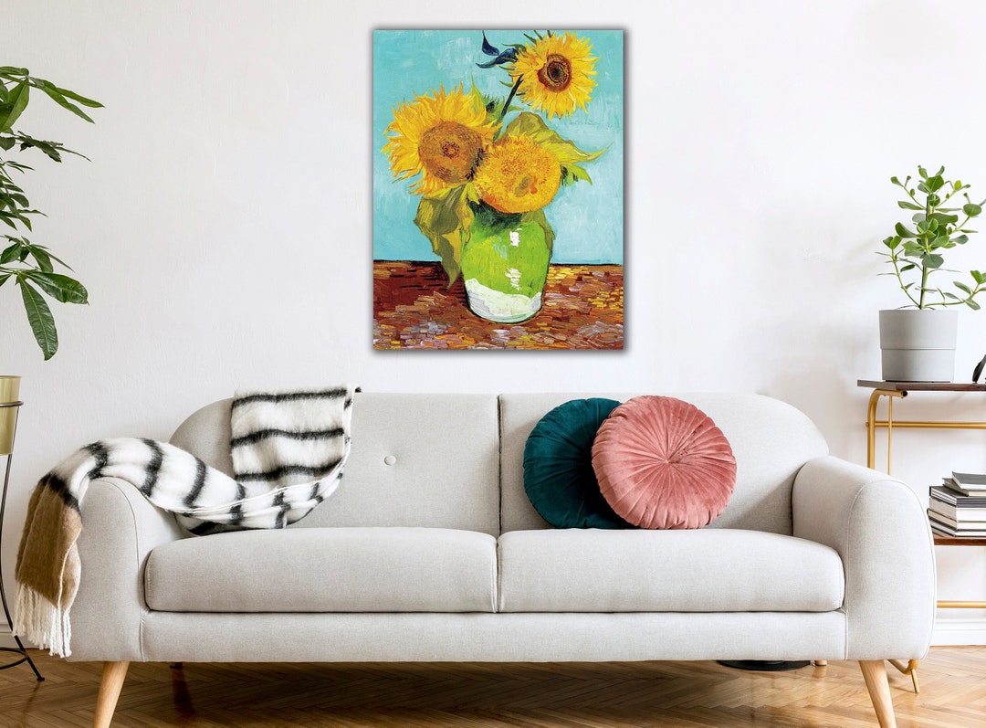 Van Gogh Sunflower Wall Art, Sunflower Print by Van Gogh, Sunflower ...