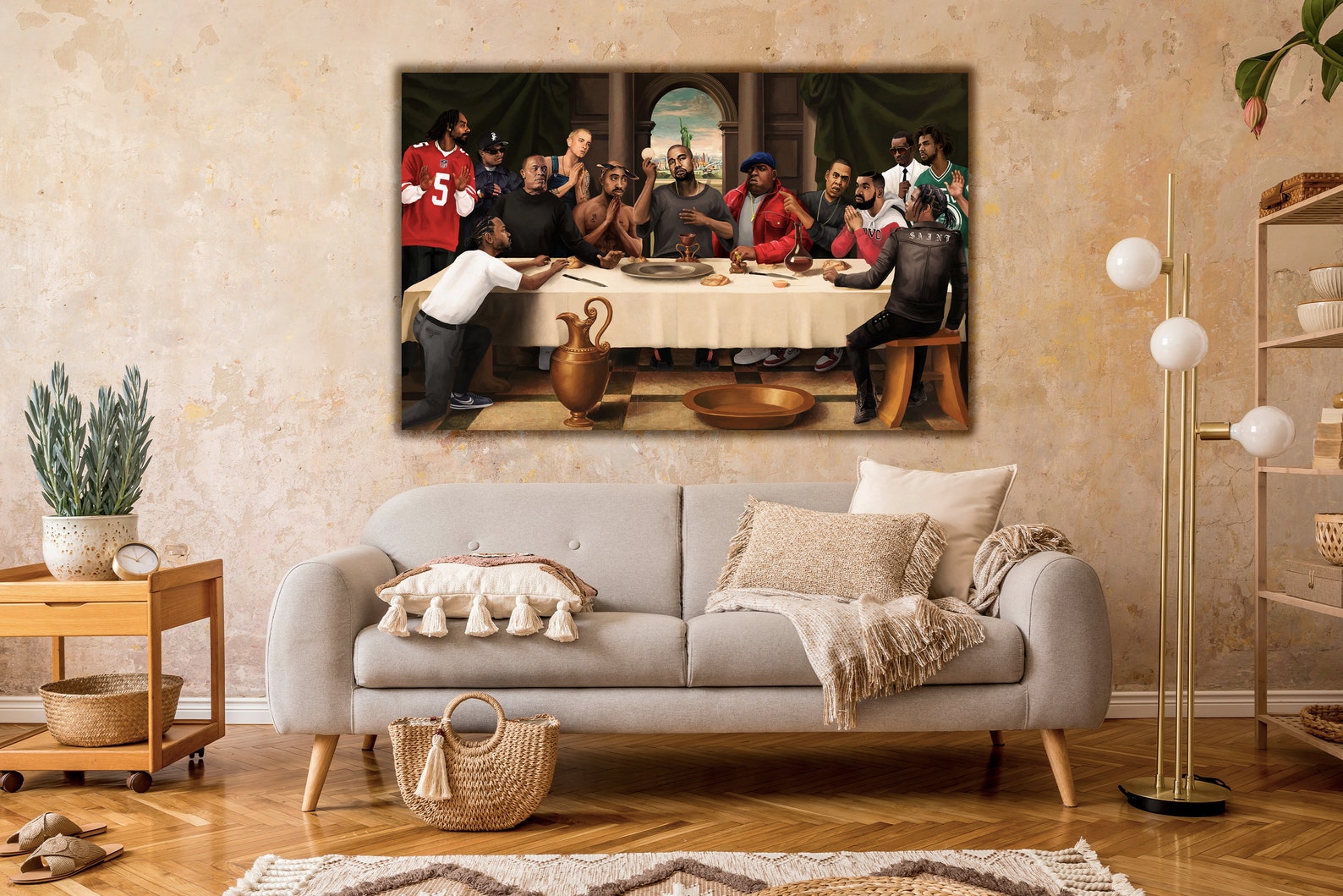 Rappers Last Supper Wall Art, Rapper Last Supper Print, Rap Music ...