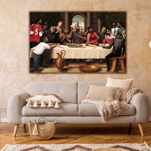 Rappers Last Supper Wall Art, Rapper Last Supper Print, Rap Music ...