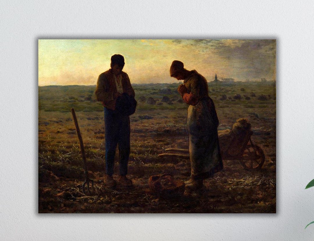 The Angelus by Jean-françois Millet Wall Art, Millet Classic Art Print ...
